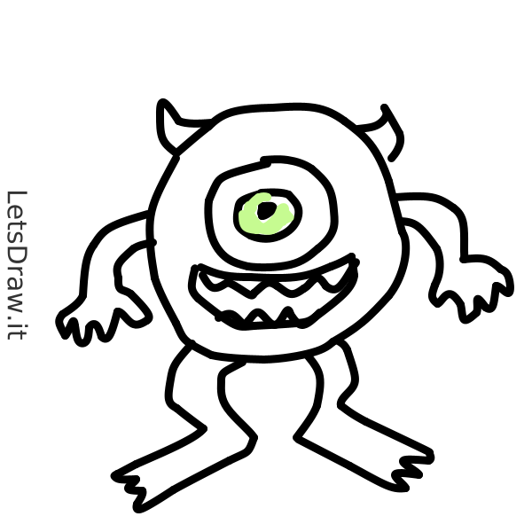 How to draw monster / 68yke355o.png / LetsDrawIt