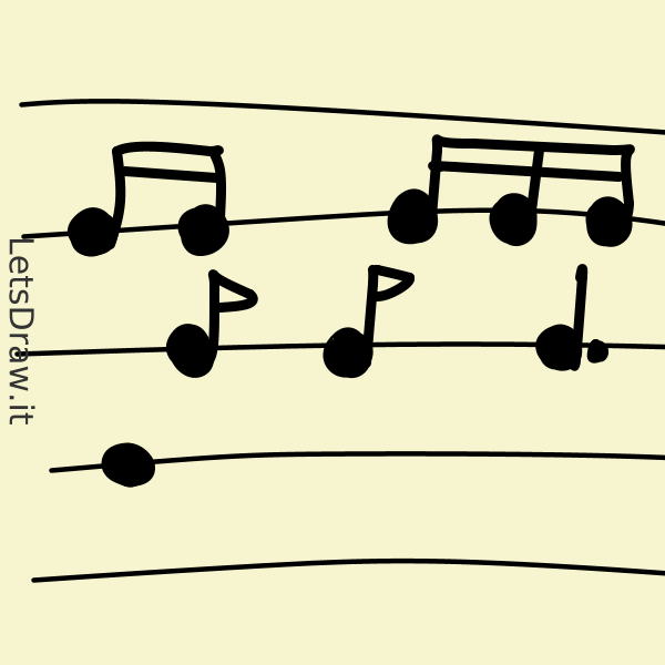 How to draw music note / 69n6pphs5.png / LetsDrawIt