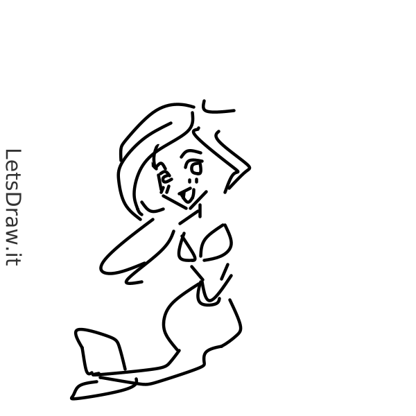 How to draw mermaid / 69o3i9yy.png / LetsDrawIt