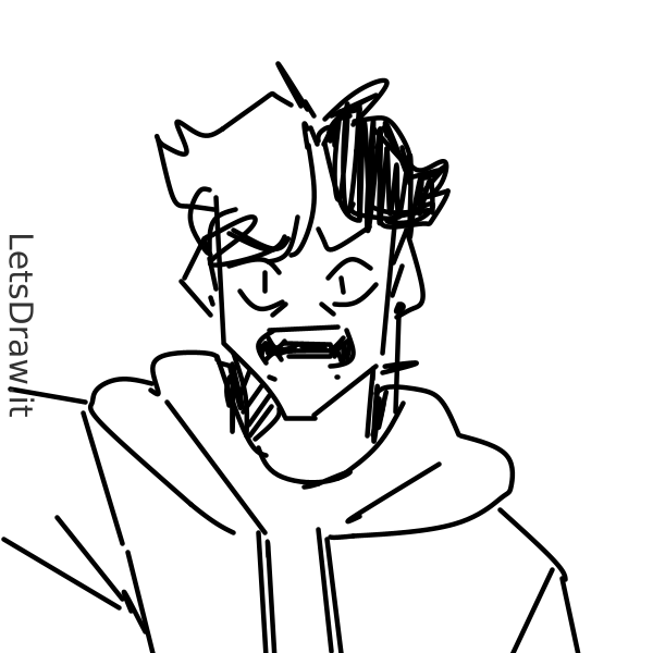 How to draw mad / 6an1kixai.png / LetsDrawIt