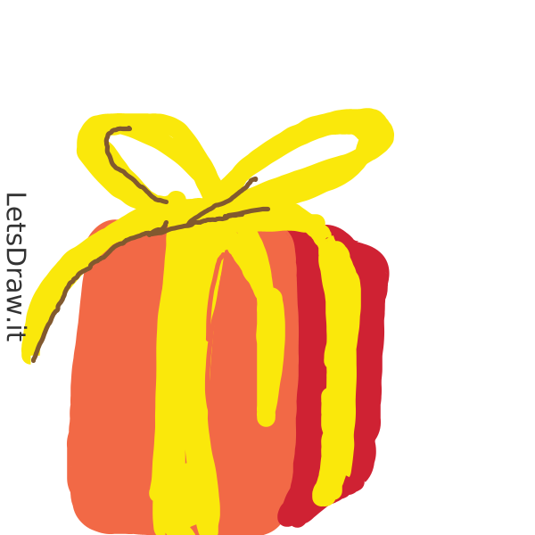 How to draw Gift / 6bchrg577.png / LetsDrawIt