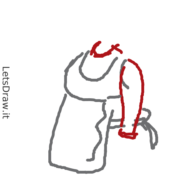 How to draw apron / LetsDrawIt