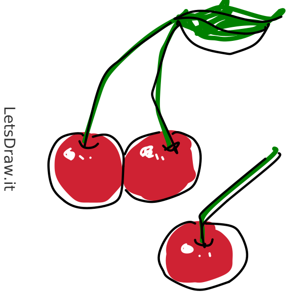 How to draw cherries / 6egpm1zj.png / LetsDrawIt