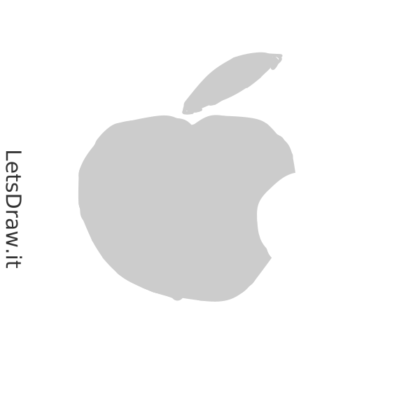 How to draw Apple logo / 6f9ofuzwq.png / LetsDrawIt