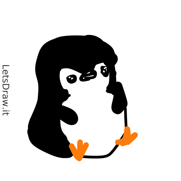 How to draw penguin / 6frnmhwnd.png / LetsDrawIt