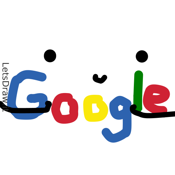 How to draw Google / LetsDrawIt