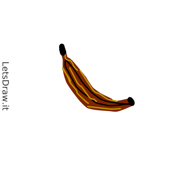 How to draw ripe banana / 6grwkz8yy.png / LetsDrawIt