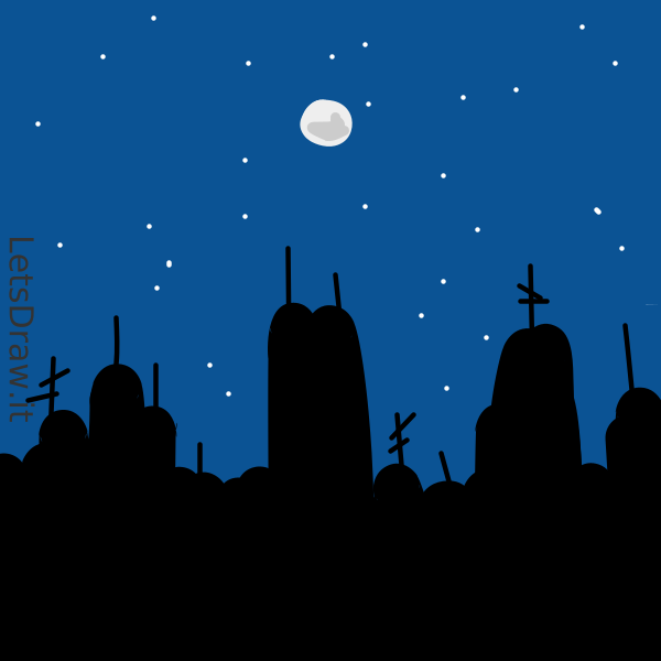 How to draw night sky / 6i3qfpgrd.png / LetsDrawIt