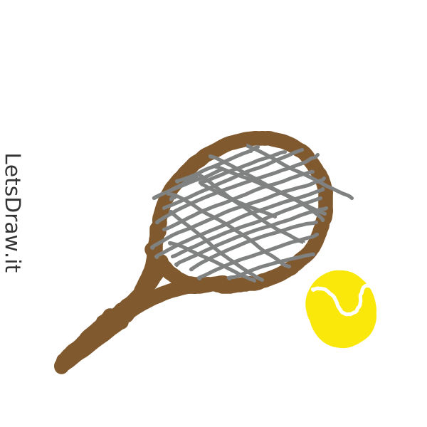 How to draw tennis racket / 6iofmpmt6.png / LetsDrawIt