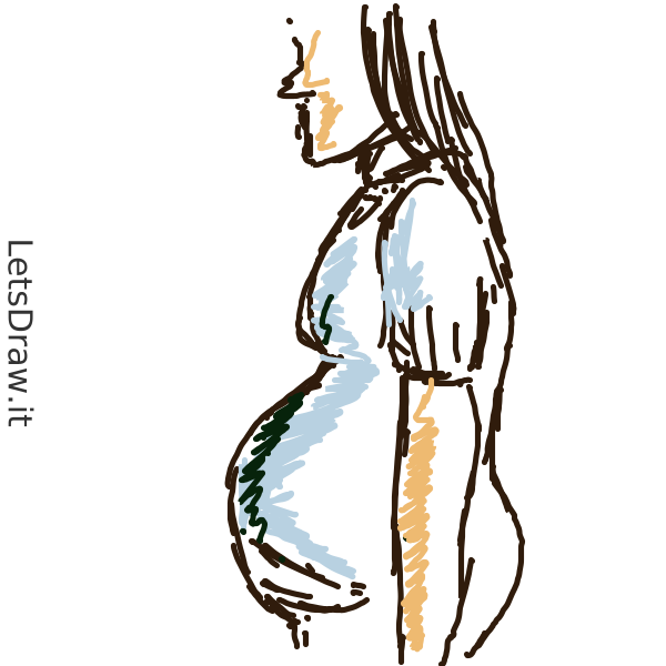How to draw pregnant / 6jijebtmo.png / LetsDrawIt
