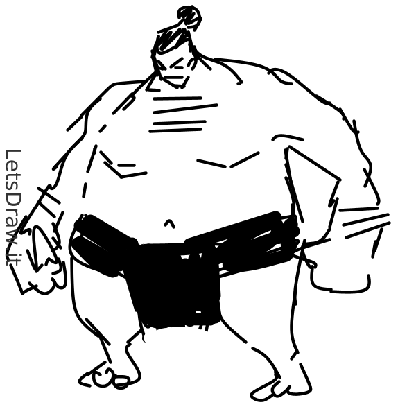 How to draw sumo / 6jjynnicz.png / LetsDrawIt