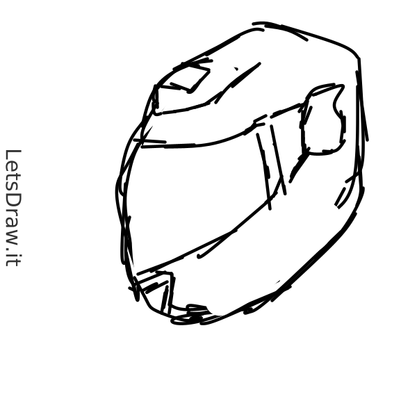 How to draw helmet / 6n53kaoc.png / LetsDrawIt