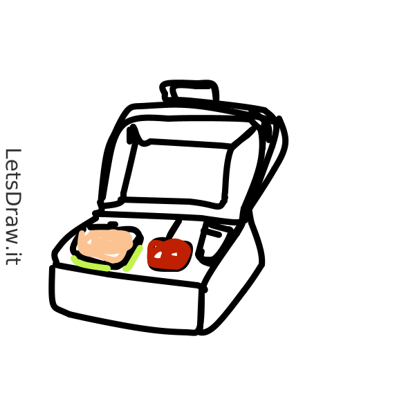 How to draw lunchbox / 6p6qc74am.png / LetsDrawIt