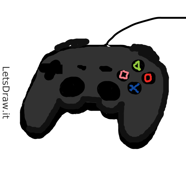 How to draw gamer / 6r3rouxho.png / LetsDrawIt