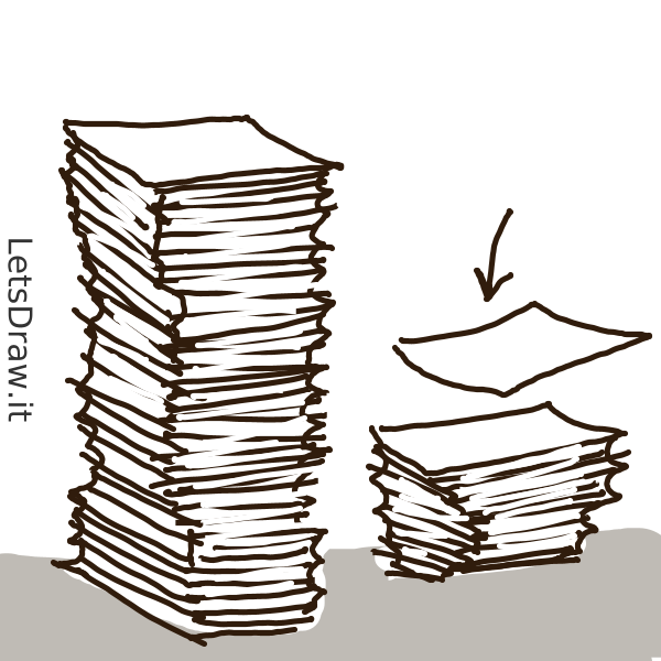 How to draw Paper sheet / LetsDrawIt