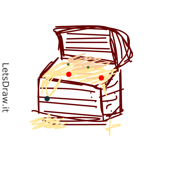 How to draw treasure chest / 6rwwginth.png / LetsDrawIt