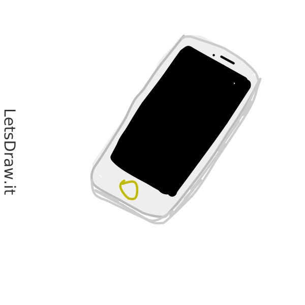How to draw Iphone Apple / 6sahk5nym.png / LetsDrawIt