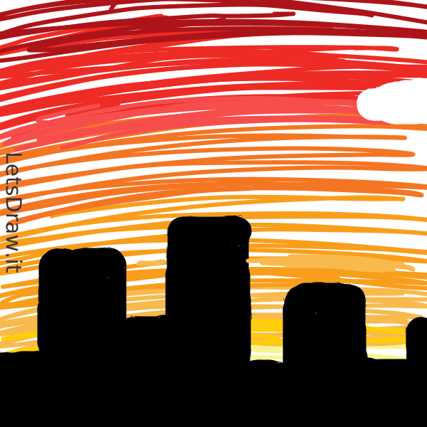 How to draw sunset / 6t1gx1ue9.png / LetsDrawIt