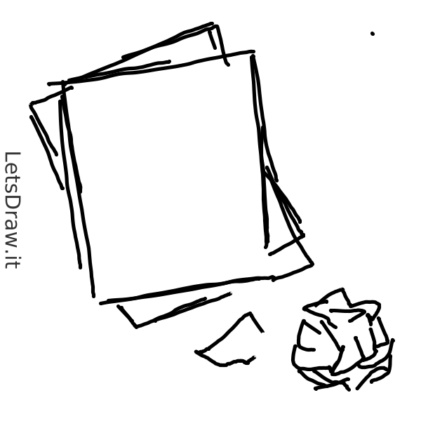 How to draw paper / 6u8jd4y5n.png / LetsDrawIt