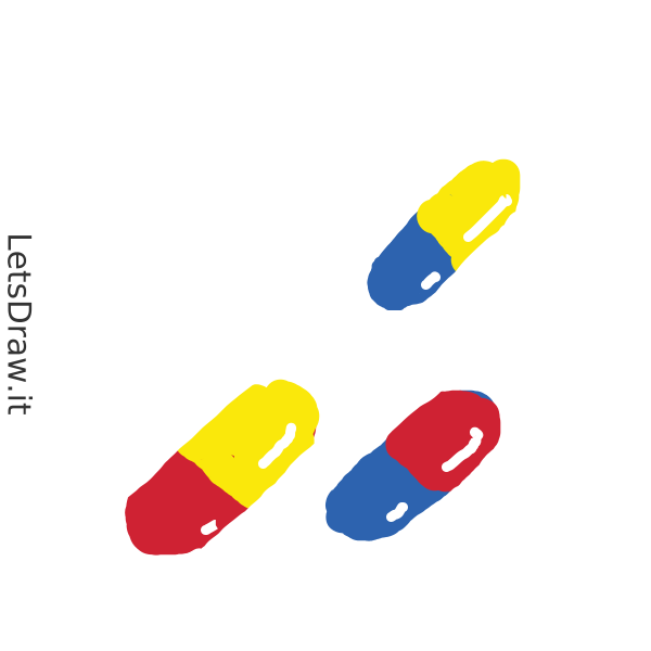 How to draw pill / 6ug3dstud.png / LetsDrawIt