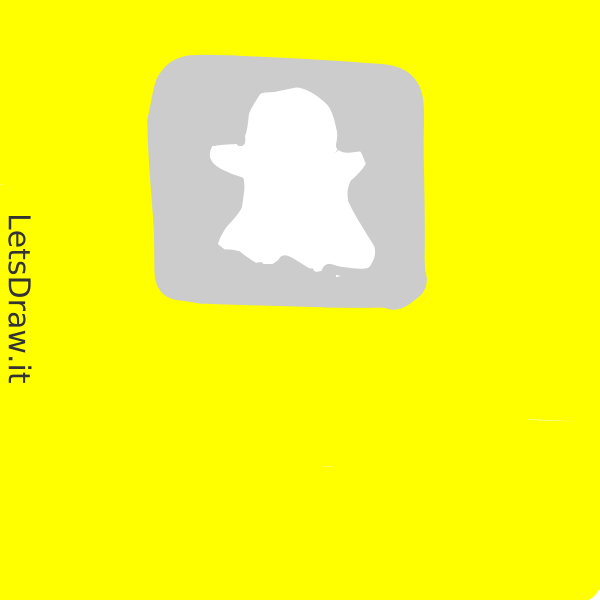How to draw Snapchat / 6wfzf8yru.png / LetsDrawIt