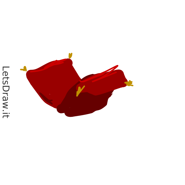 How to draw flying carpet / 711rgedh9.png / LetsDrawIt