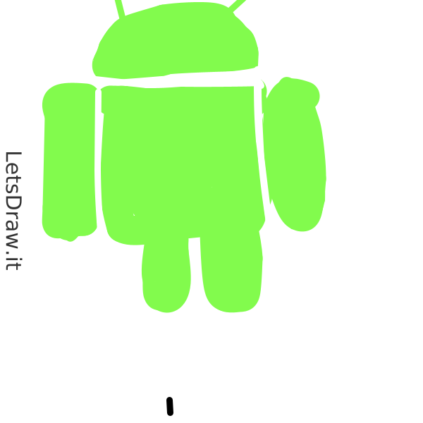 How to draw Android / 73j3pdibj.png / LetsDrawIt