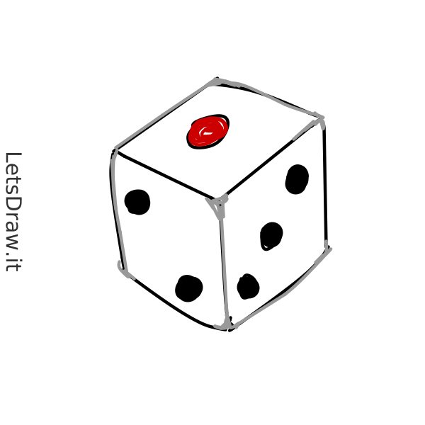 How to draw dice / 74b98h1mi.png / LetsDrawIt