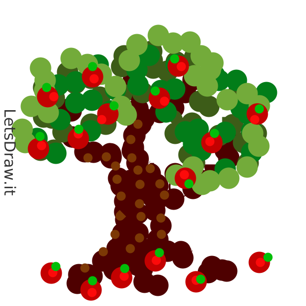 How to draw apple tree / 75fyozg7d.png / LetsDrawIt