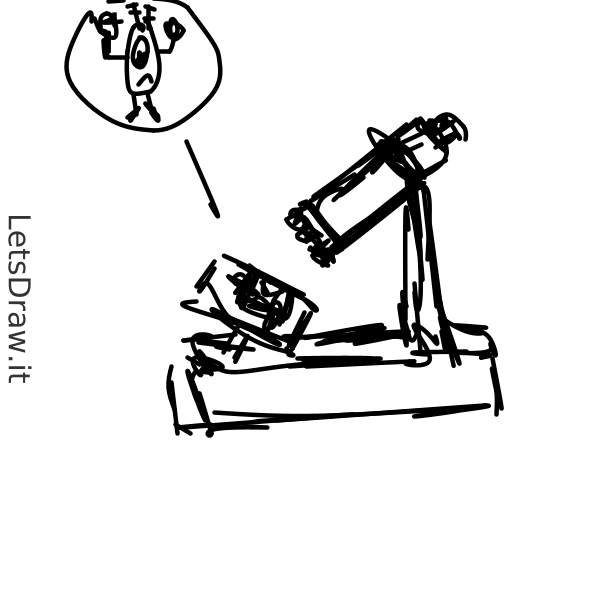 How to draw microscope / 75hkd3o6d.png / LetsDrawIt