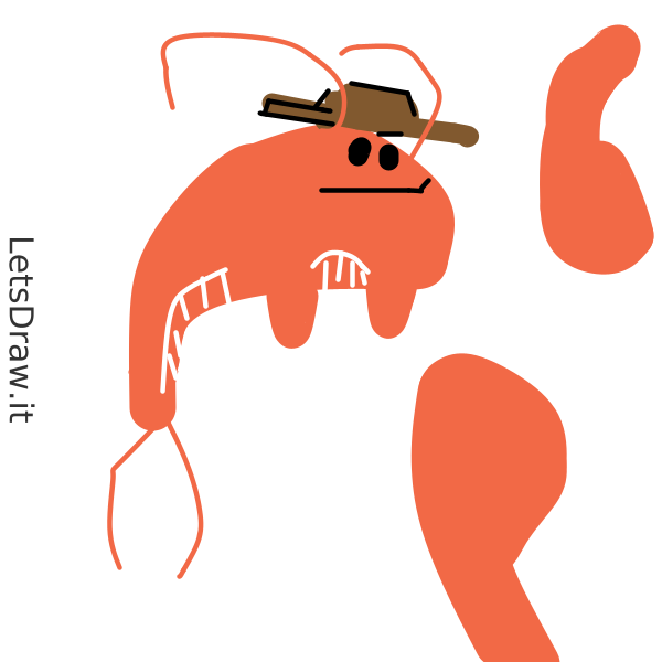 How to draw shrimps / 75sgb87mi.png / LetsDrawIt