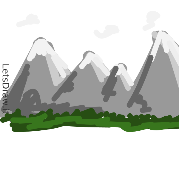 How to draw mountain / 764zfps1o.png / LetsDrawIt