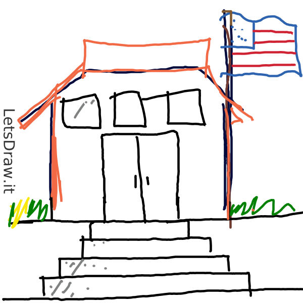 How to draw school / 76kn898k9.png / LetsDrawIt