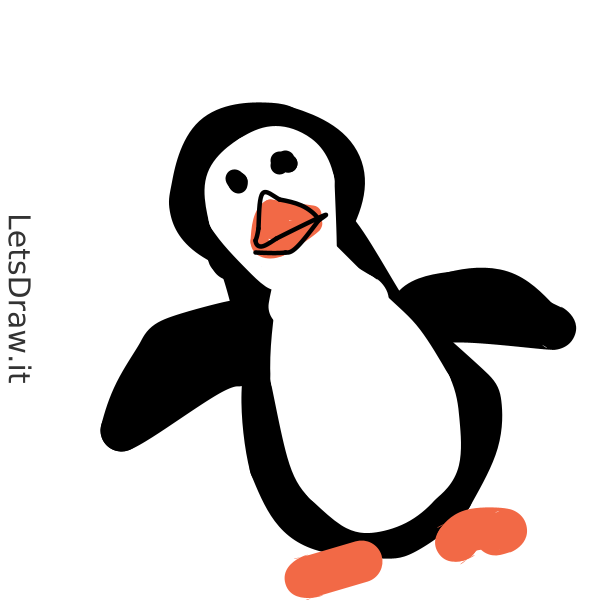 How to draw penguin / 76t4br794.png / LetsDrawIt