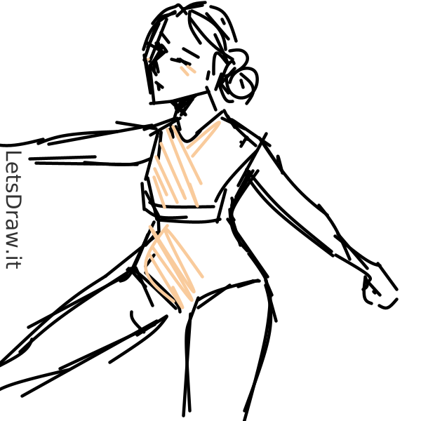 How to draw Ballet dancer / 77b58iyu5.png / LetsDrawIt