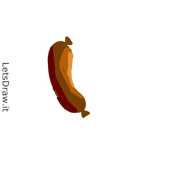 How to draw sausage / 78fzgrigx.png / LetsDrawIt