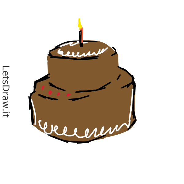 How to draw chocolate cake / 79h9rqp9n.png / LetsDrawIt