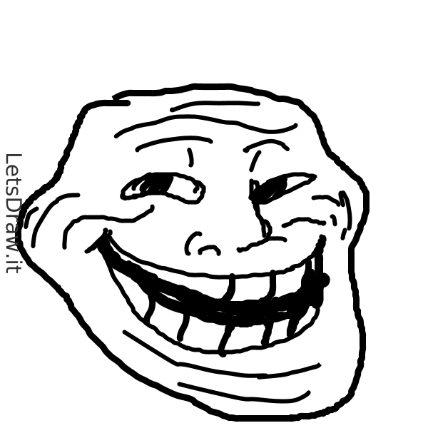 How to draw trollface / 7apsx1ujk.png / LetsDrawIt