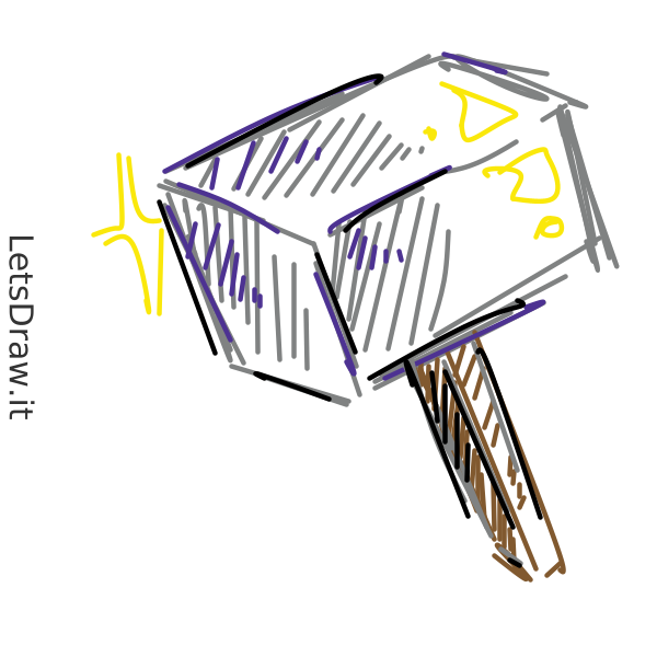 How to draw hammer / 7cj6n3d7d.png / LetsDrawIt