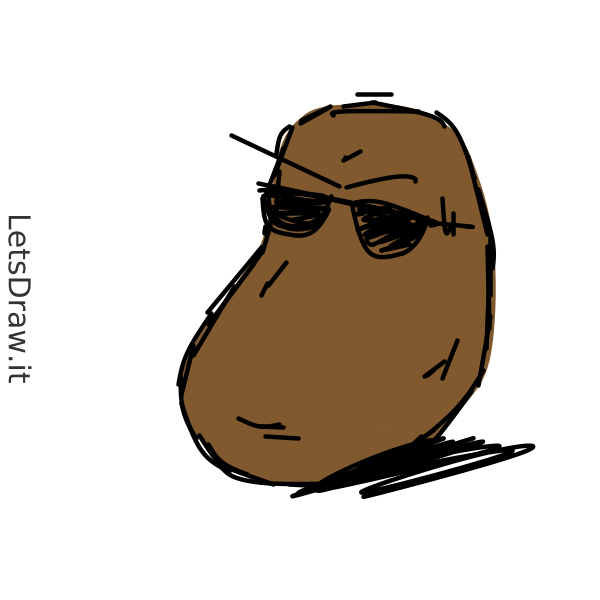 How to draw Potato / LetsDrawIt