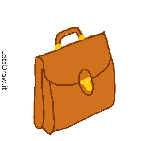 How to draw briefcase / 7ean1gymr.png / LetsDrawIt