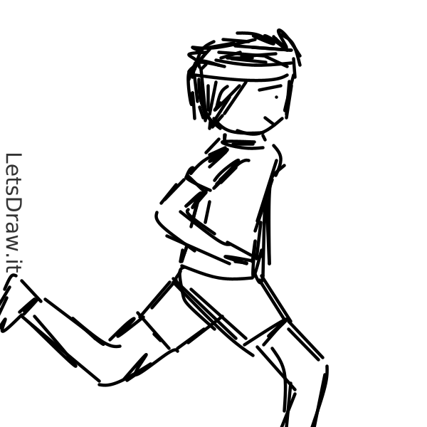 How to draw running / 7epa8kjbk.png / LetsDrawIt