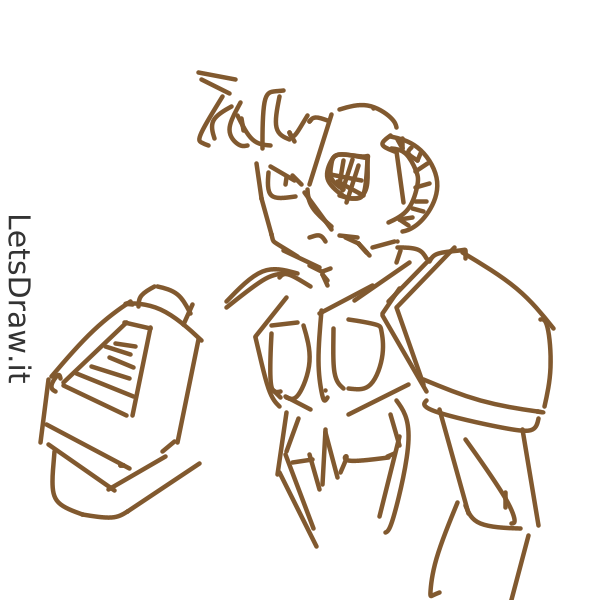 How to draw Cyborg / 7f4edd9f5.png / LetsDrawIt