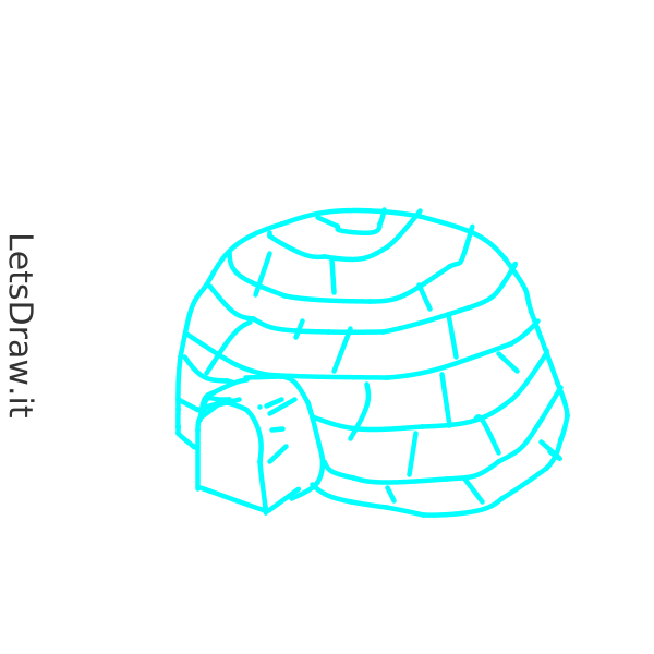 How to draw igloo / 7f6sgc8y5.png / LetsDrawIt