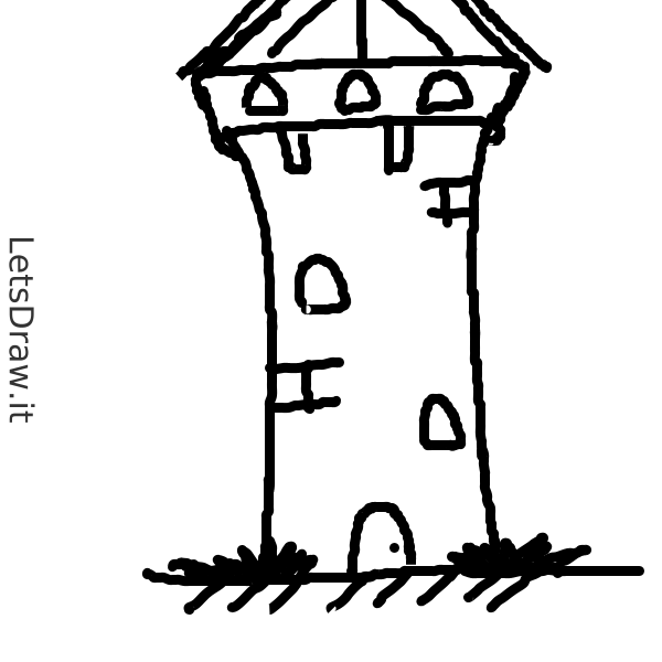 How to draw tower / 7ge1ofxqt.png / LetsDrawIt