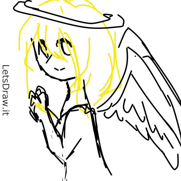 How to draw angel / 7ghko6fr.png / LetsDrawIt