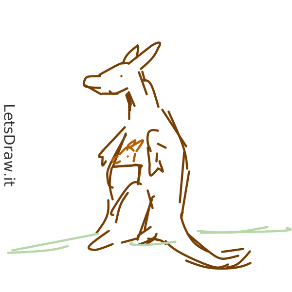 How to draw kangaroo / 7gtb8ytf4.png / LetsDrawIt
