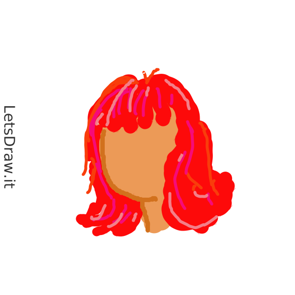 How to draw wig / 7h5t19gep.png / LetsDrawIt