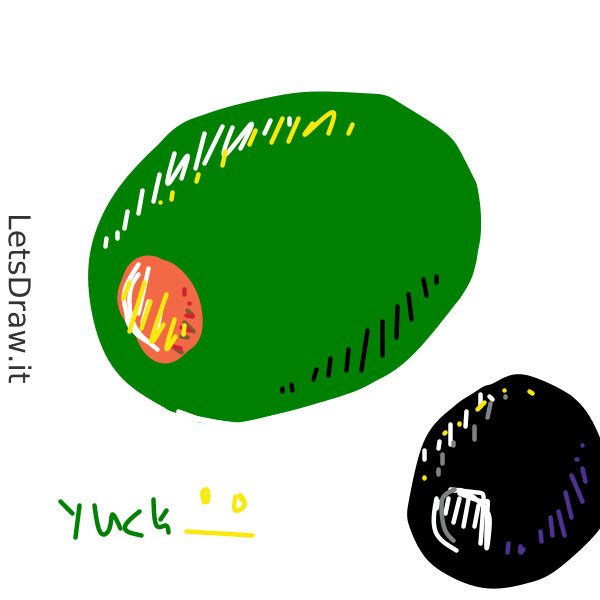 How to draw Olives / 7hiib34to.png / LetsDrawIt