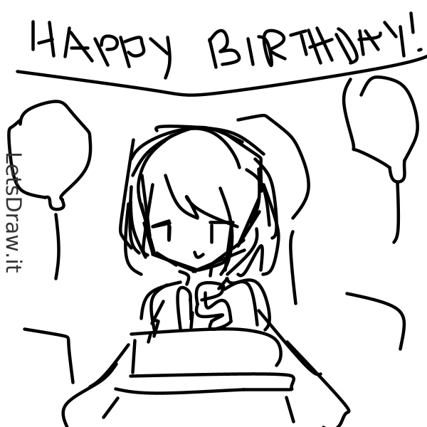 How to draw celebration / 7hjmsp6p.png / LetsDrawIt
